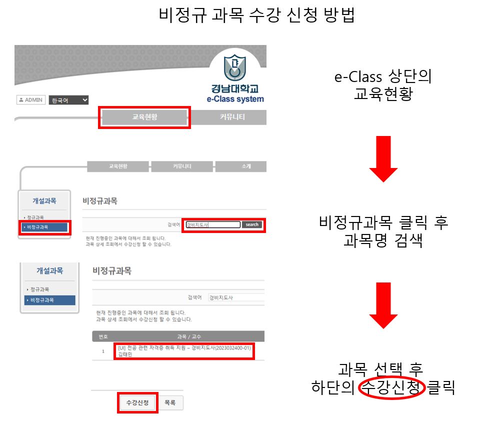 경남대학교 e-Class System